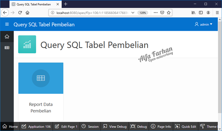 Oracle Apex 7 - Query di Application Builder Using SQL Builder ~ Open ...