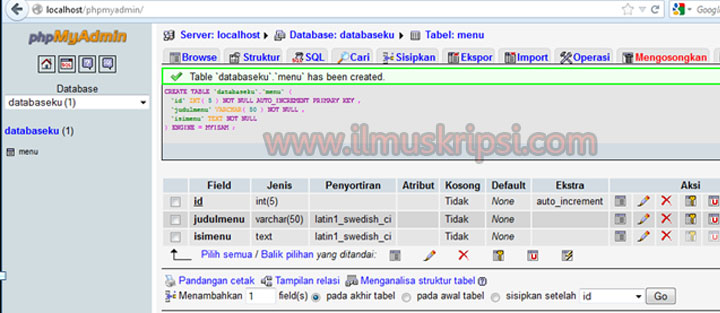 Belajar PHP Dasar Membuat CRUD dengan PHP dan Database Mysql - Skripsi ...