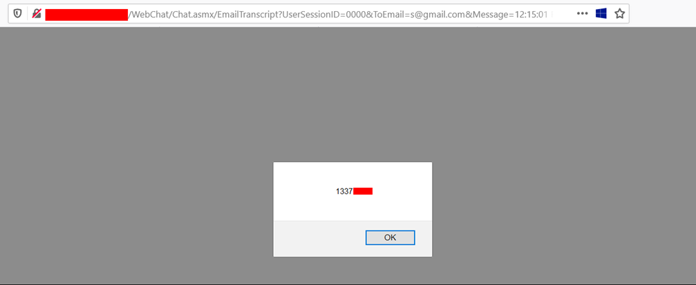 Burninator Sec: CVE-2020-13972 - XSS via SSRF in Enghouse/Zeacom web chat