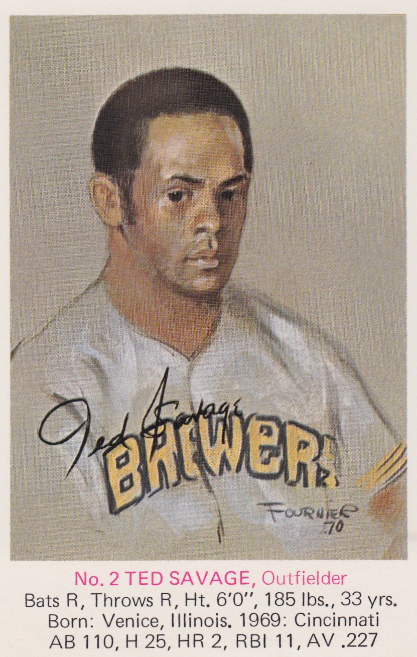 Off Hiatus Baseball: Meet the Brewers #13: Ted Savage