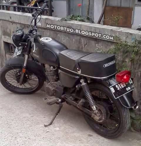 Modifikasi Honda GL Max Neotech 1996 - Hitam Doff Misterius nan Elegan ...