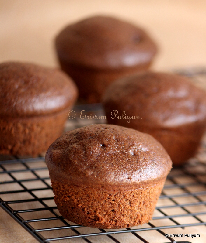 Erivum Puliyum: Ragi Chocolate Cupcakes | Panjipullu(Finger Millet ...