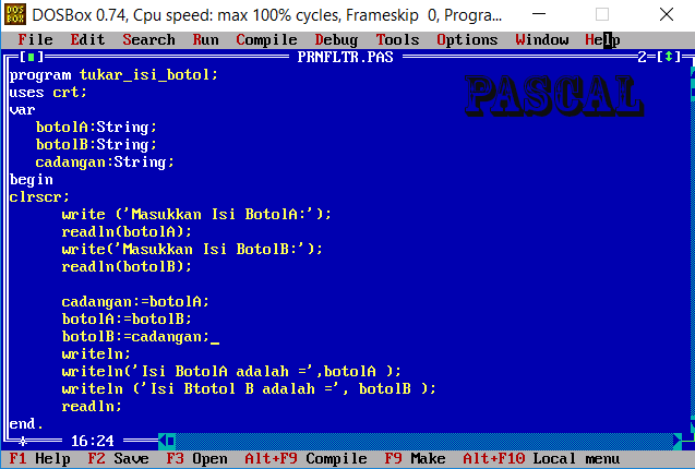 Pengertian Pascal dan Contoh Programnya ~ KuliahOnline