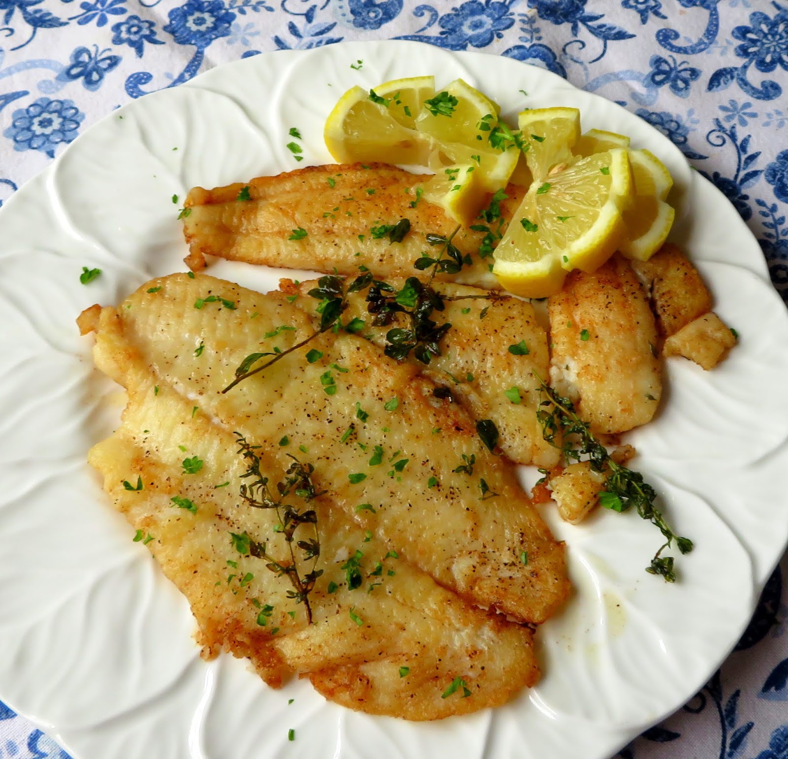 Sole Fillets with Lemon & Thyme | The English Kitchen