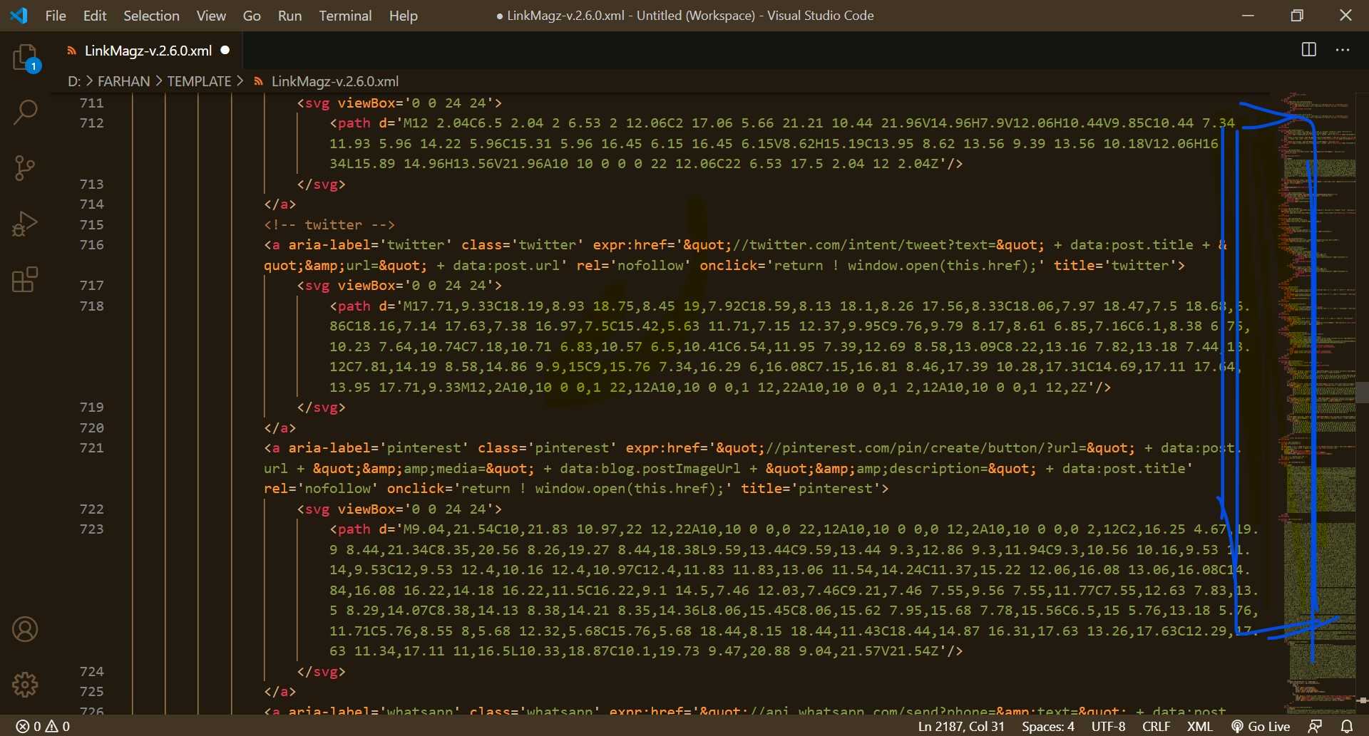 Mengatasi Permasalahan Tampilan Memanjang di Visual Studio Code