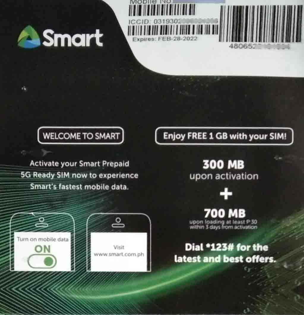 Avail of the Newest Smart 5G Ready Prepaid Sim for Only 40 Pesos + Free ...
