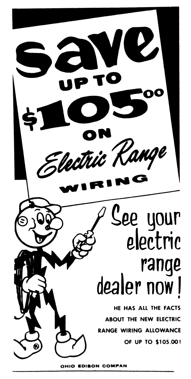 Brady's Bunch of Lorain County Nostalgia: Ohio Edison Ad – May 27, 1964