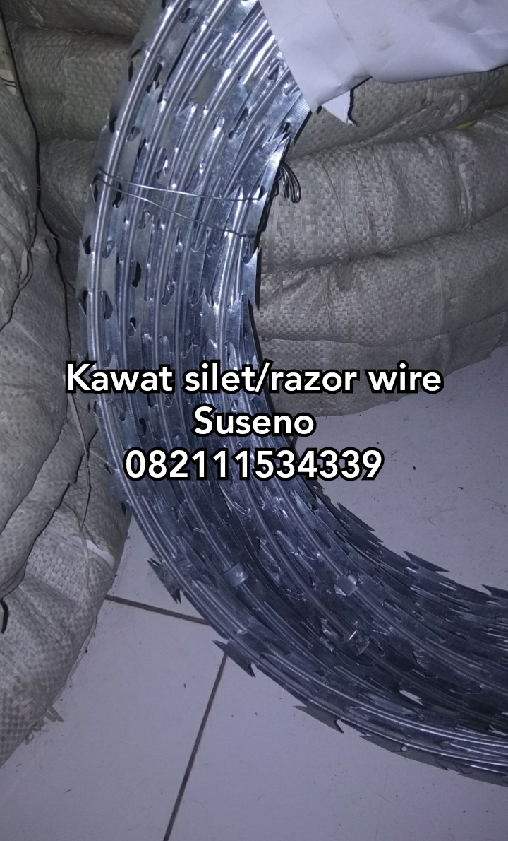 Harga dan jual kawat silet atau Razor wire tahun 2020