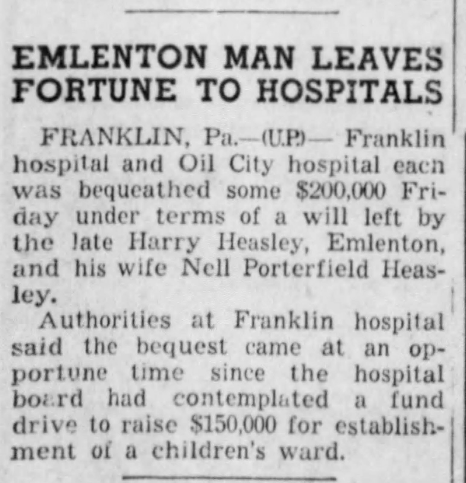 Harry Heasley: From Oil City to Oil Capitol of the World