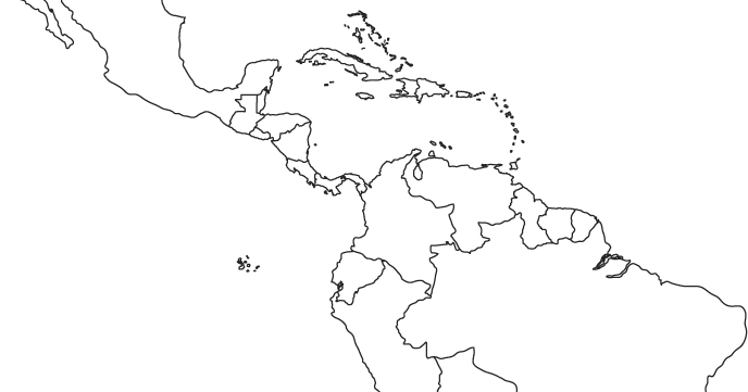 Blank Political Map Of Latin America - Map