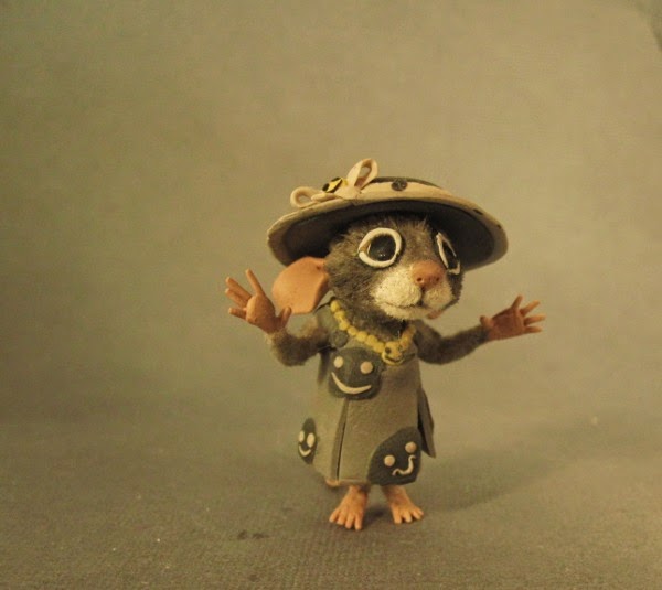 Aleah Klay Studio: Miniature Mouse Sculpture Fancy lady one of a kind ...