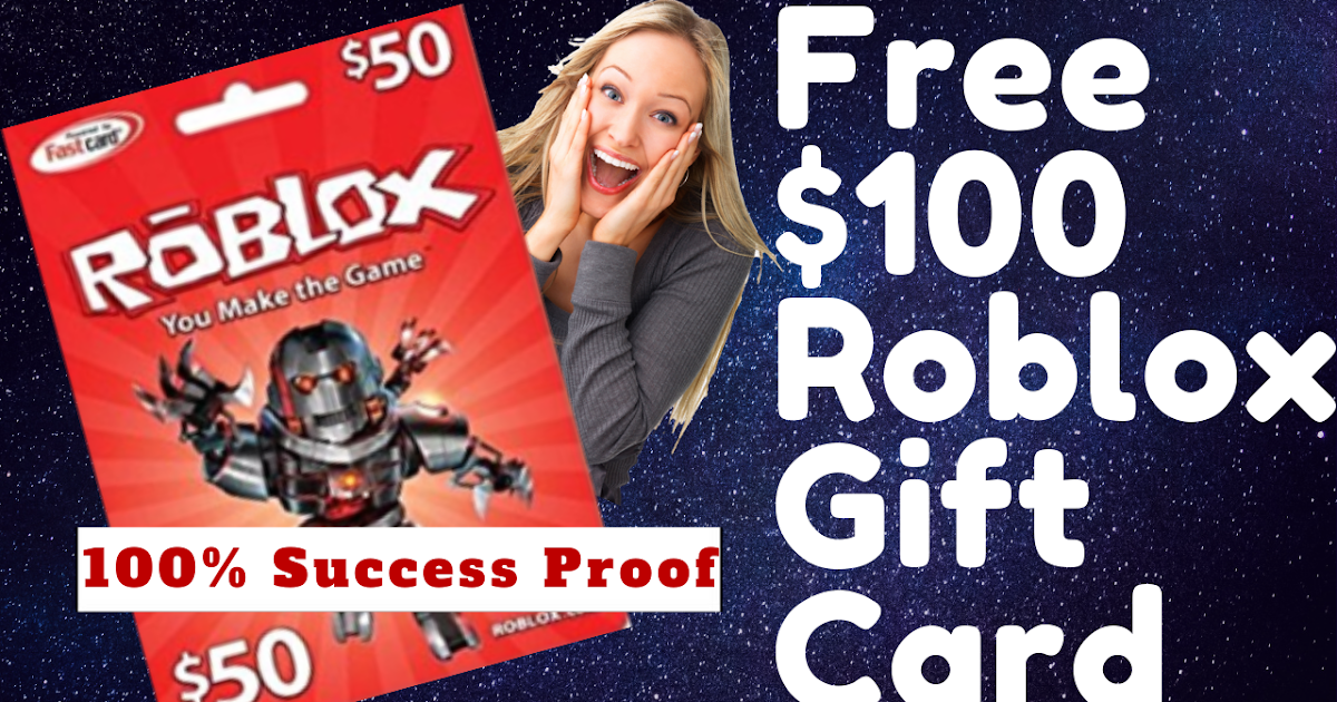 $100 Free Roblox Gift Card Codes How to Get Free Roblox2019 | Update ...