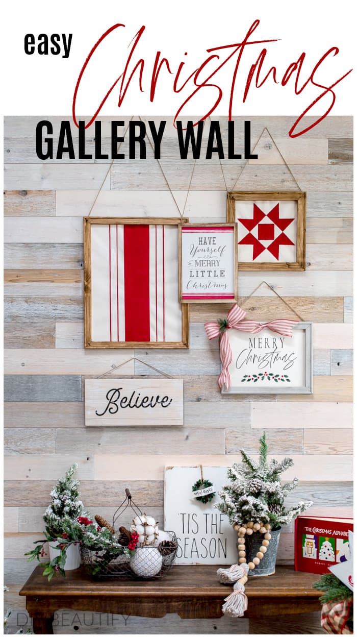 Check Out My Christmas Gallery Wall! - DIY Beautify - Creating Beauty ...