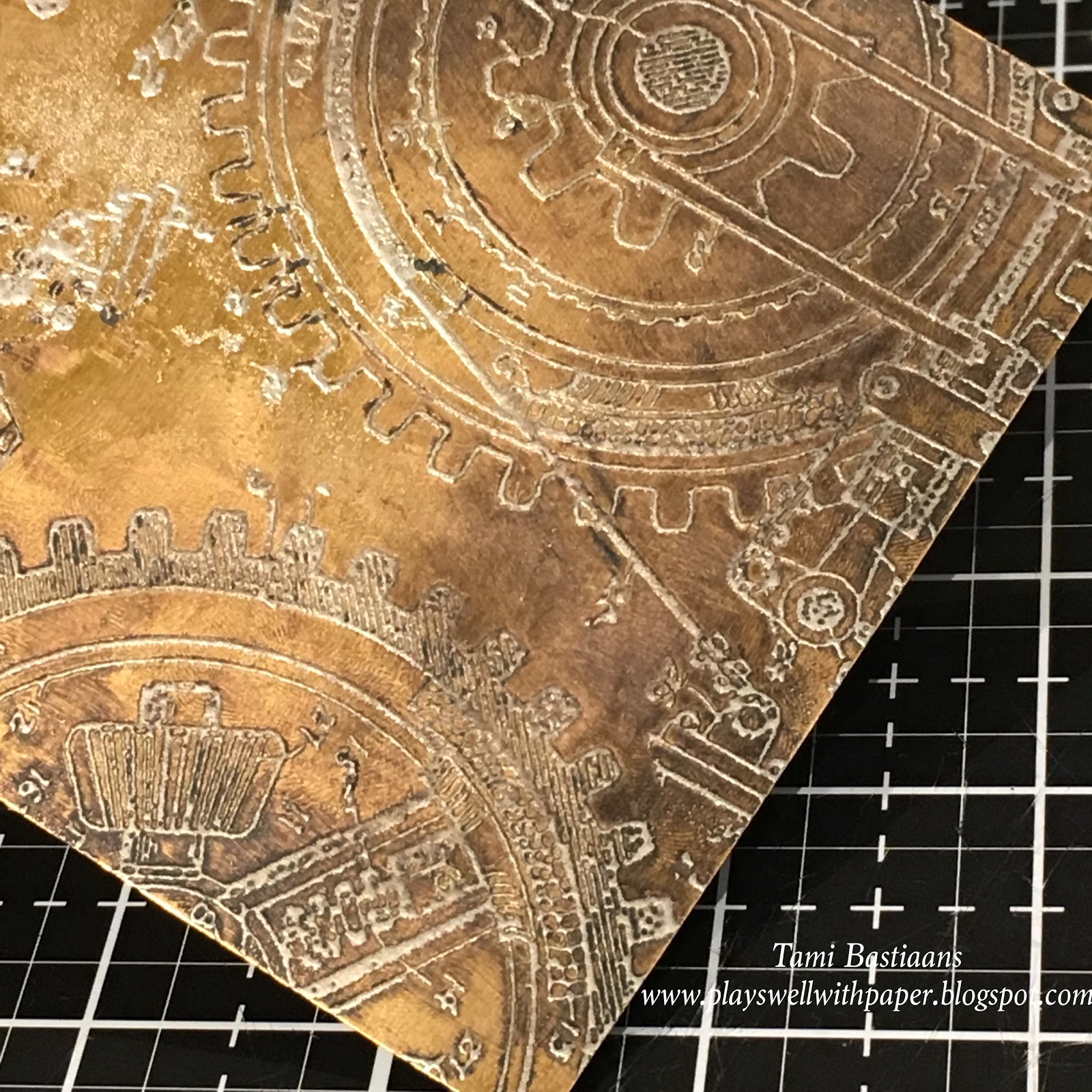 Plays Well With Paper: Weird Science - Vintage Stamped Metallic Embossing