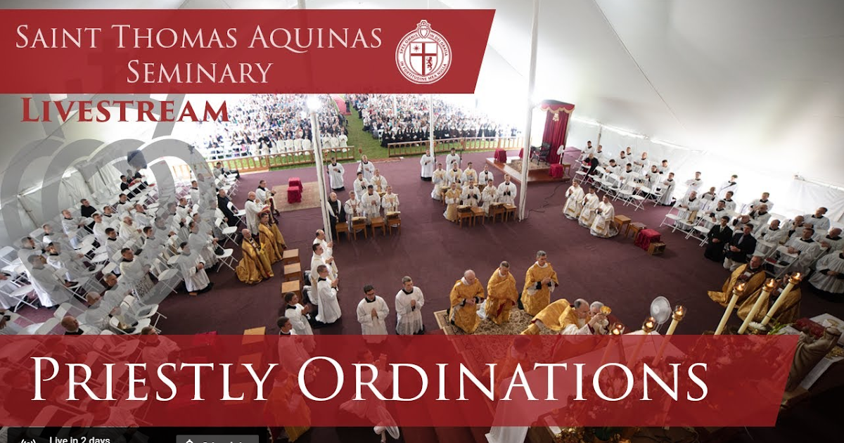 RORATE CÆLI: Watch the SSPX ordinations live this Friday