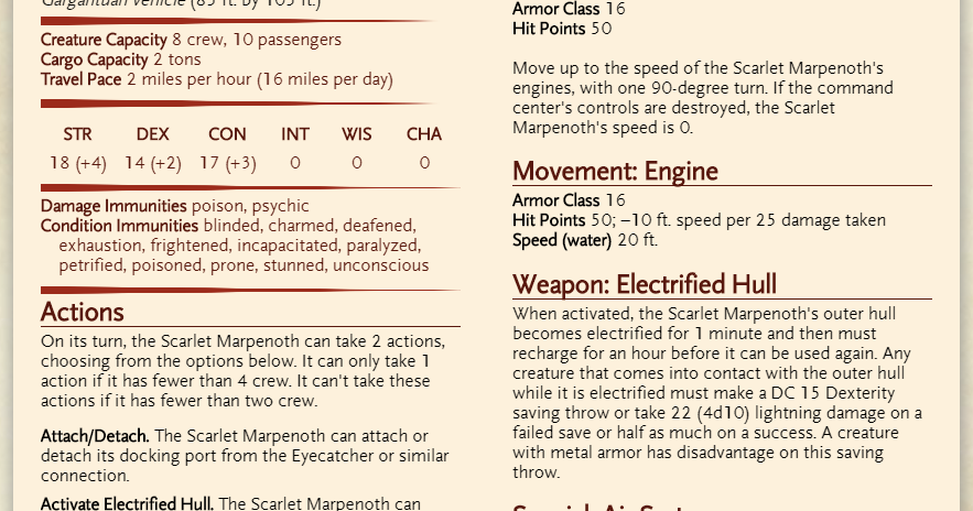 Ideamancer: It's my birthday, so I gave the Scarlet Marpenoth a stat block!