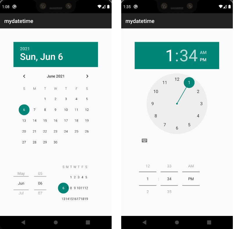 Android筆記 16 :ui元件 Datepicker & Timepicker 日期時間選擇器