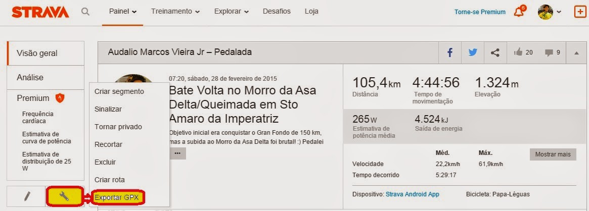 Strava - Dicas e Truques - Pedala Floripa