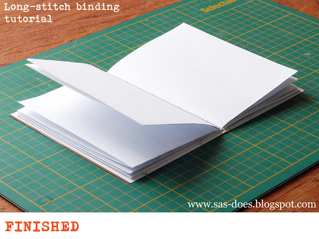 Long-stitch binding tutorial - part 2 | SAS does ...: Long-stitch ...