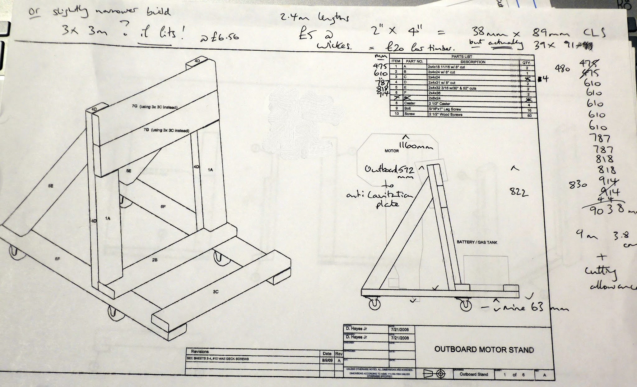 Outboard engine stand - DIY build!