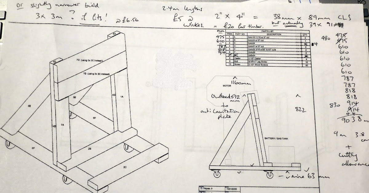 Outboard engine stand - DIY build!