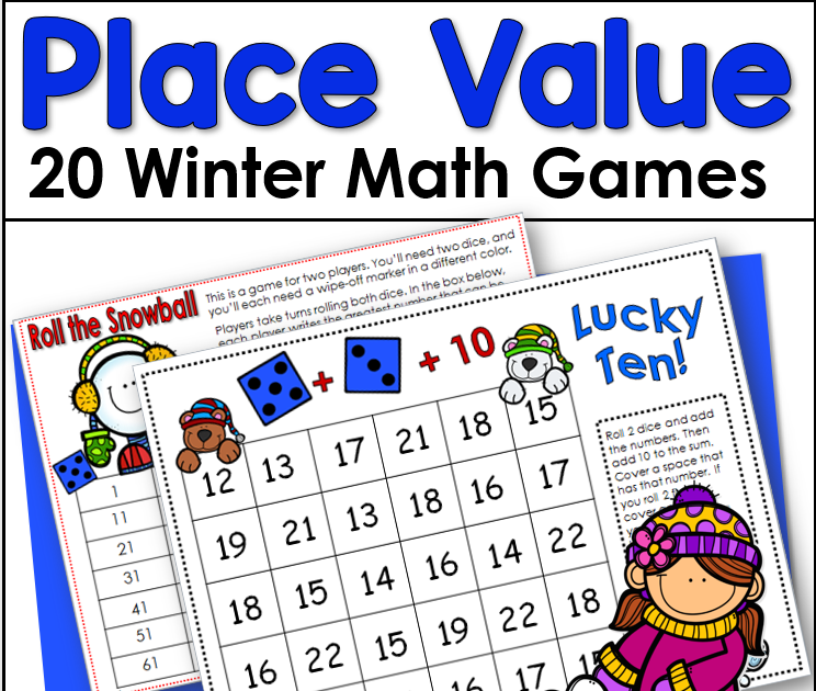 Primary Inspiration: Winter Fun with Place Value Games