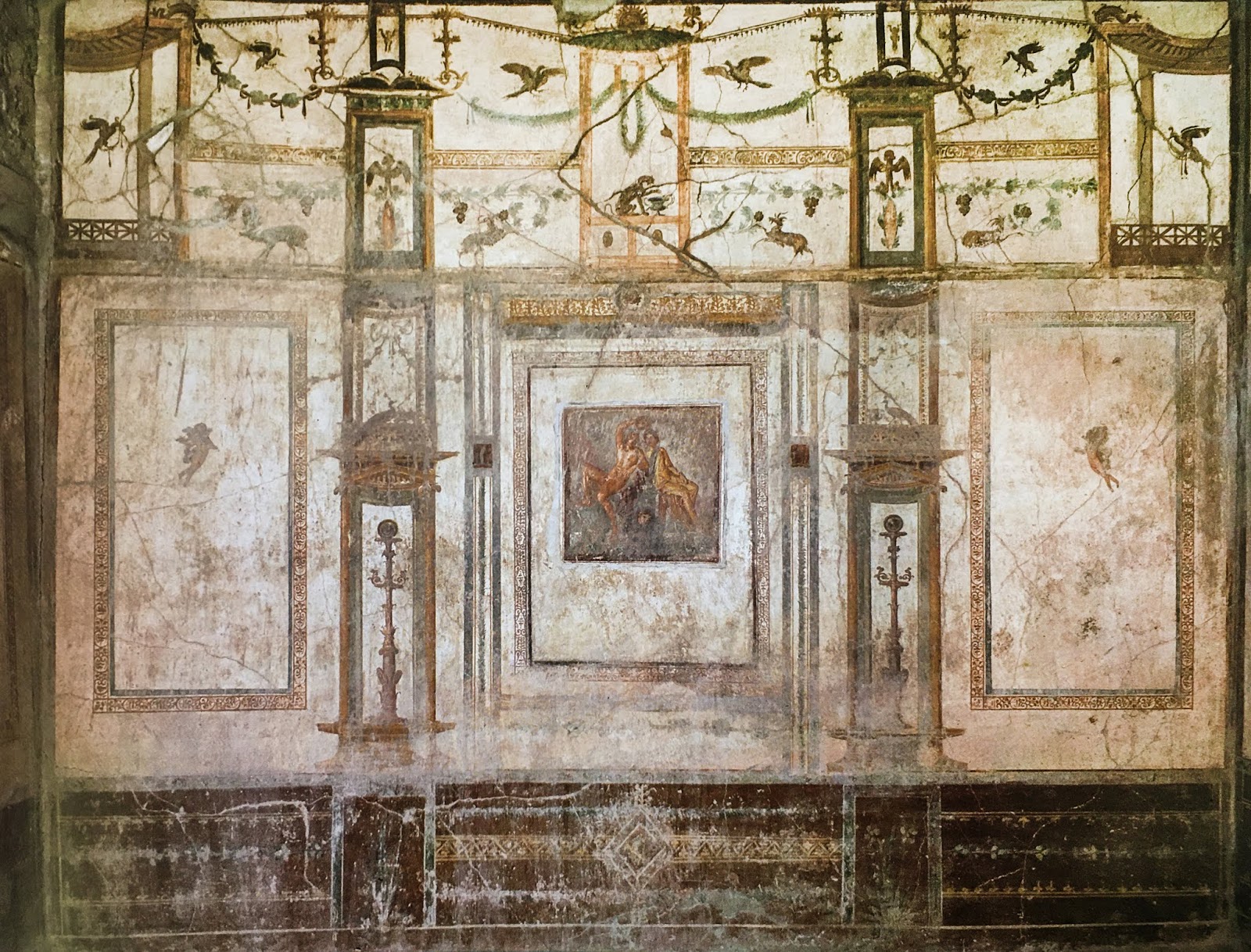 Roman Times: Fourth Style Frescos of the Casa del Principe di Napoli ...