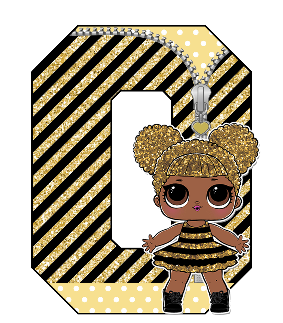 Kits imprimibles gratis : Números de LOL dorado