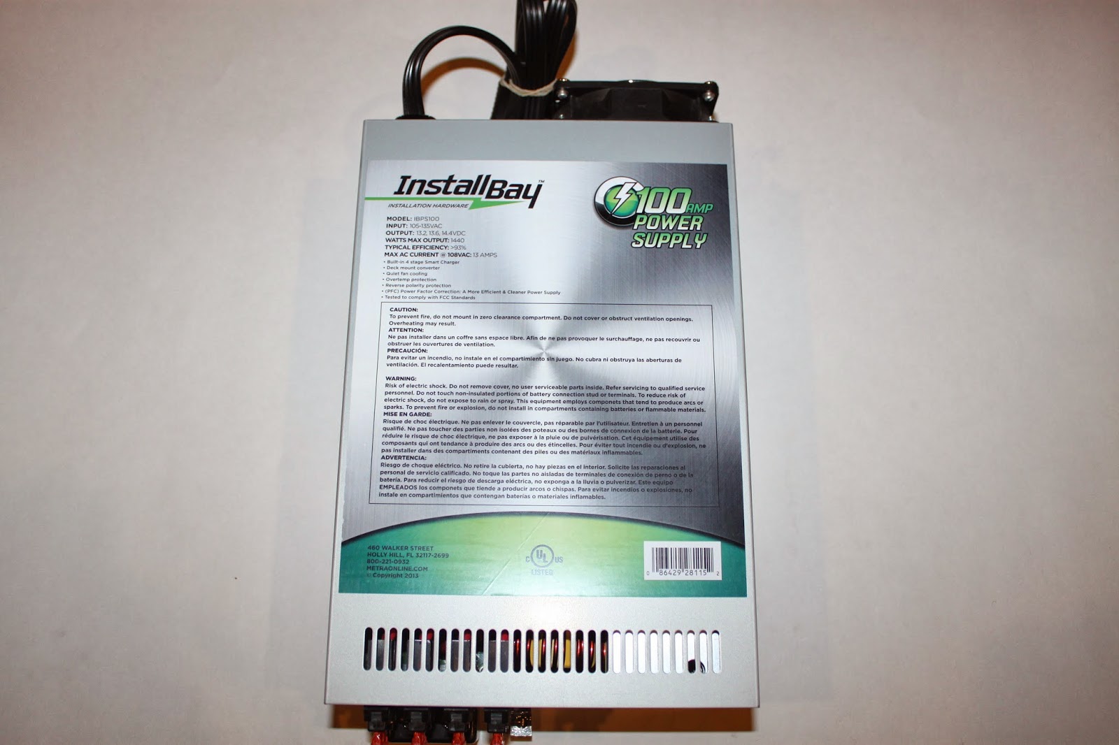 Stereowise Plus: Install Bay 100 Amp 1440 Watts Max Output Power Supply ...