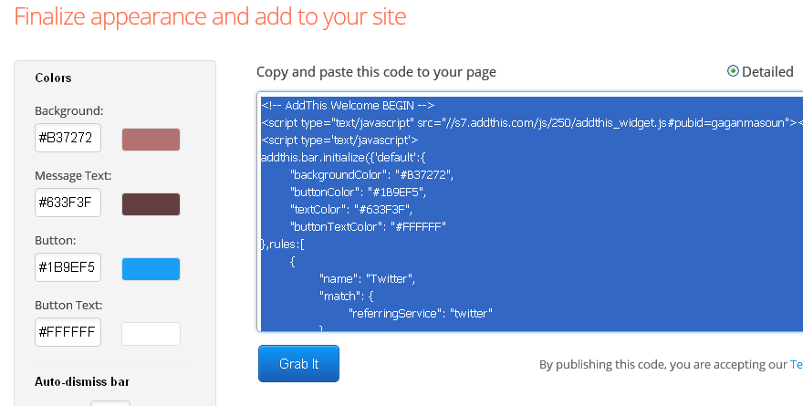 How to Add AddThis Welcome Bar To Blogger Blog