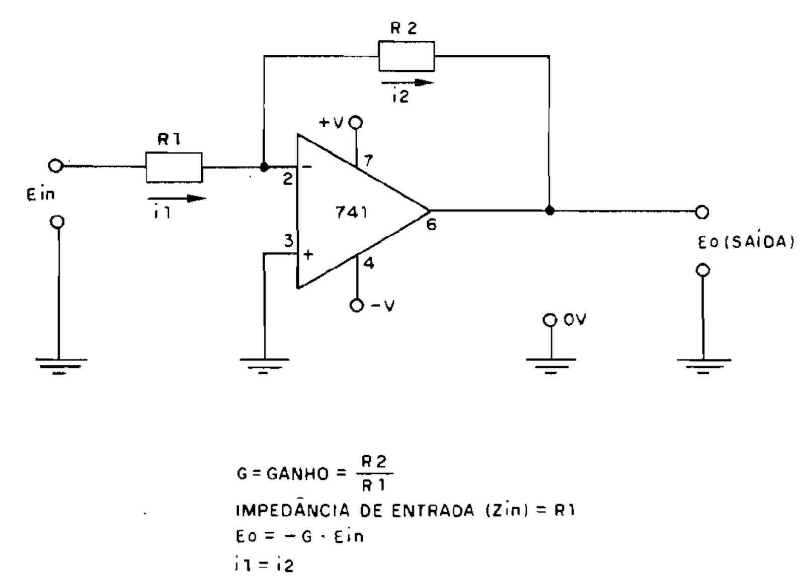 ELETRÔNICA GERAL: Amplificador Operacional 741