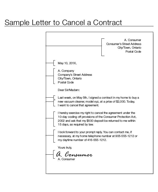 Contract Letter Template ~ Resume Letter