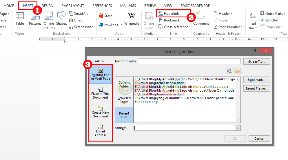 Cara Membuat Hyperlink Teks dan Gambar di Microsoft Word - Lagi Ajaib