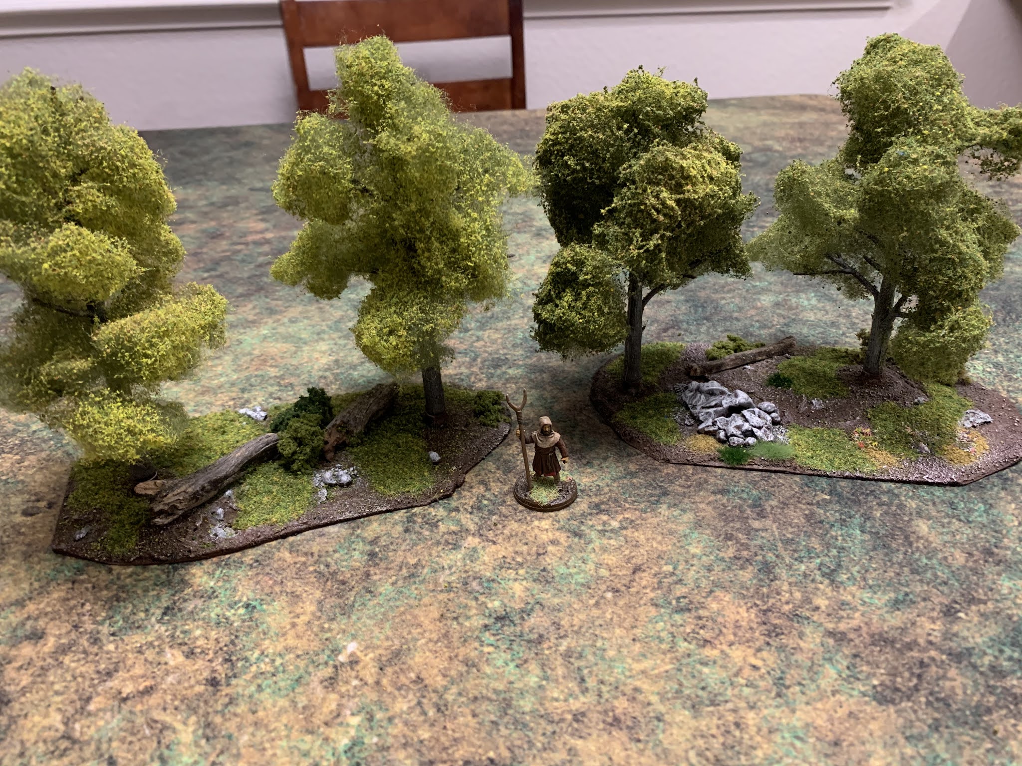A Terrible Loss of Lead and Wealth : Making 28mm Forest terrain Part Three