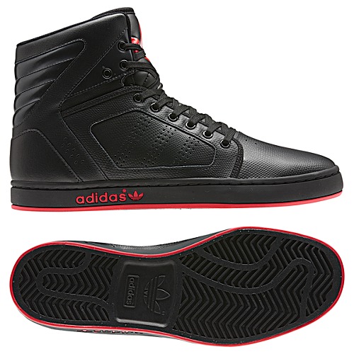 adidas ADI-HIGH EXT (BLACK/BLACK/VIVID RED) | URBAN HUNT