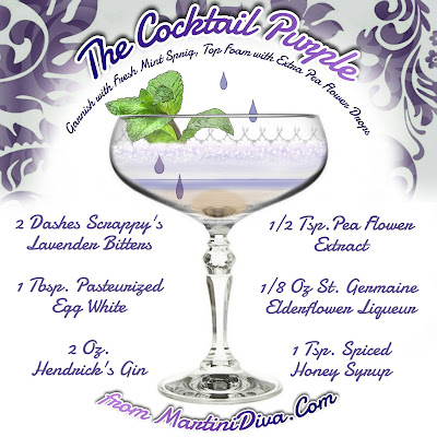 The MARTINI DIVA: THE COCKTAIL PURPLE Movie Inspired Cocktail Recipe