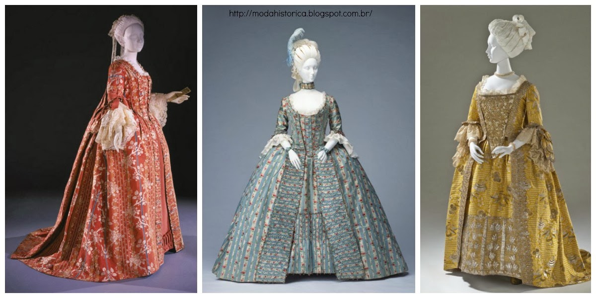 .História da Moda.: A Moda Feminina de 1700 a 1750
