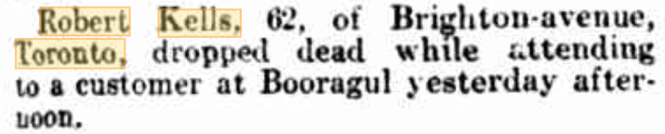 Lake Macquarie FHG Blog: Trove Tuesday - Robert Samuel Kells