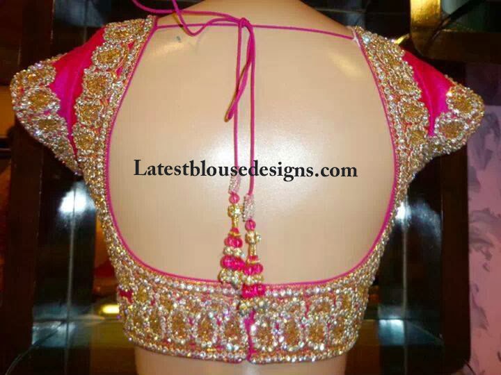 Stone Work Bridal Saree Blouse | Latest Blouse Designs