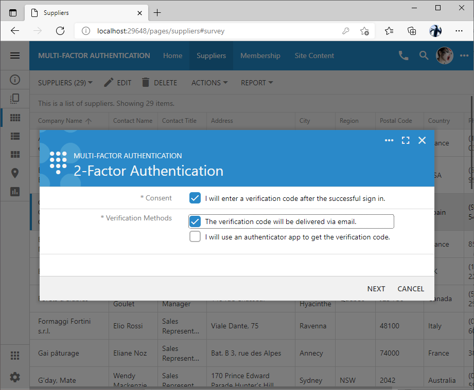 Code On Time: Displaying Modal Form Views