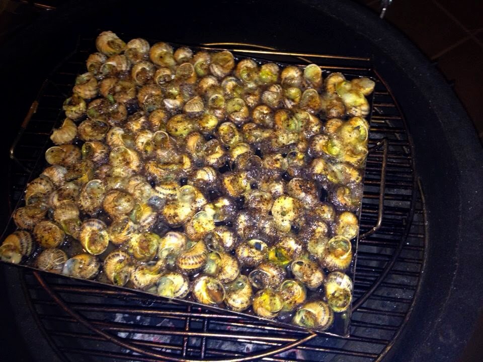 Monolith Kamado Barcelona: Cargols a la llauna