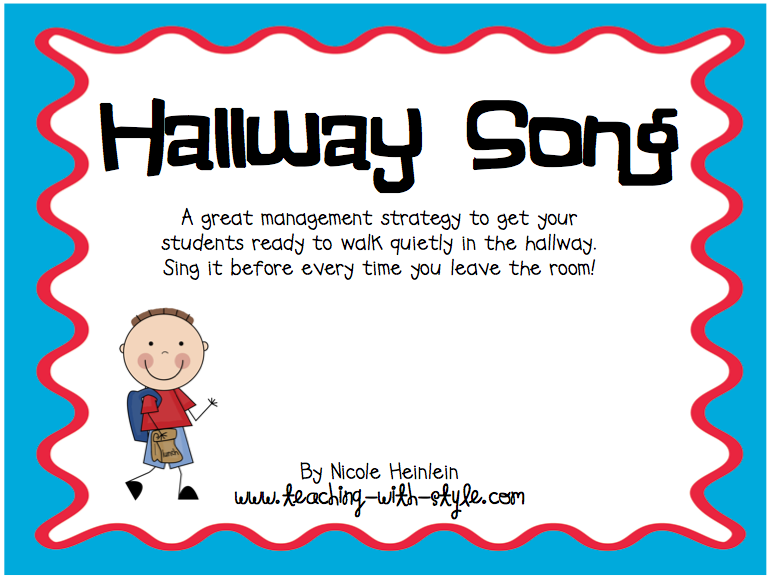 The Best of Teacher Entrepreneurs: FREE MISC. LESSON - “Hallway Song”