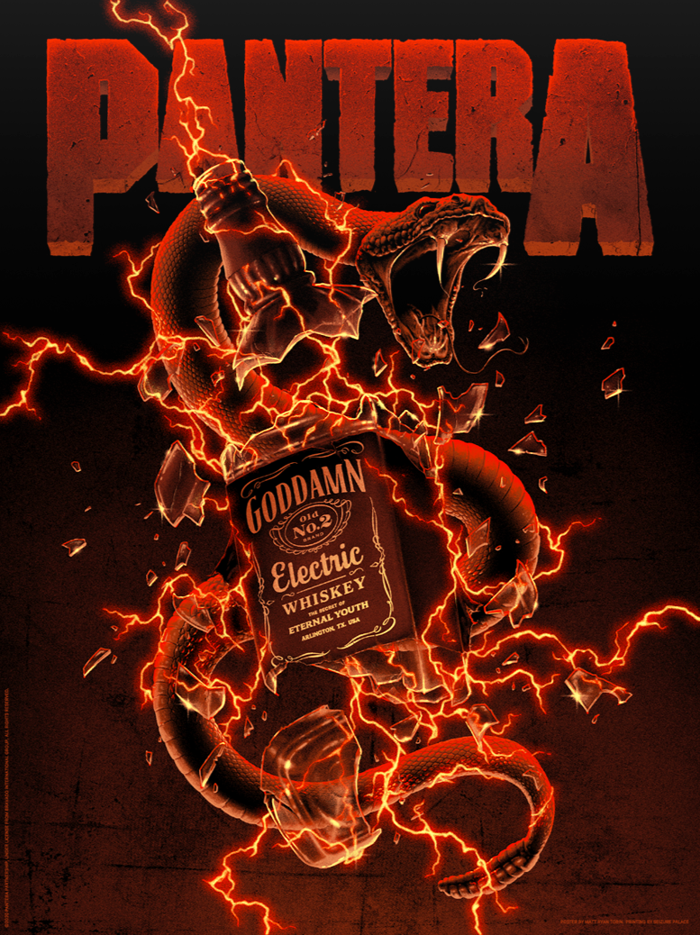 INSIDE THE ROCK POSTER FRAME BLOG: Pantera Posters By Matt Ryan Tobin ...