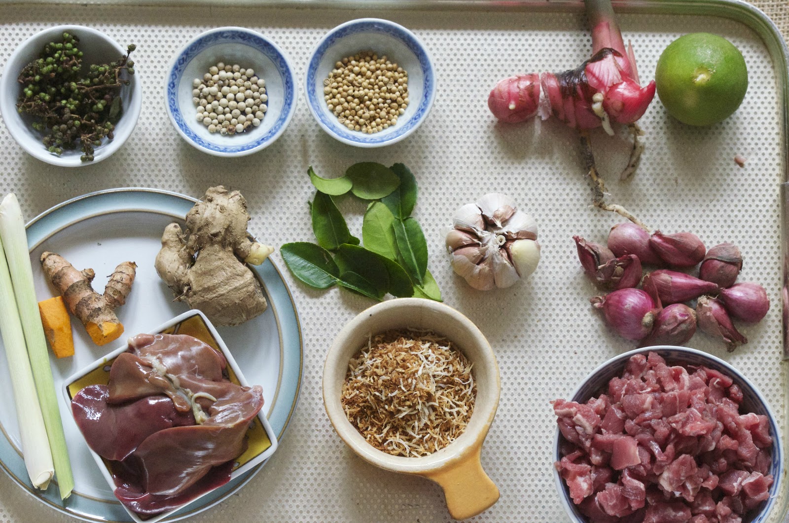 Indonesian Medan Food: Saksang Daging Sapi (Batak style spicy minced beef)