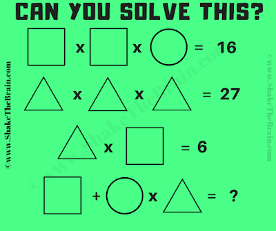 Shapes Math Picture Puzzle with an Answer