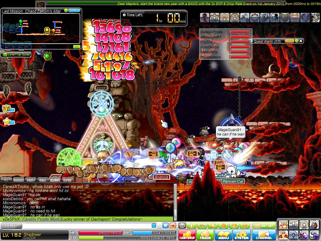 ~CryZ~: MapleStory Post "Chaos Zakum Run Success!"