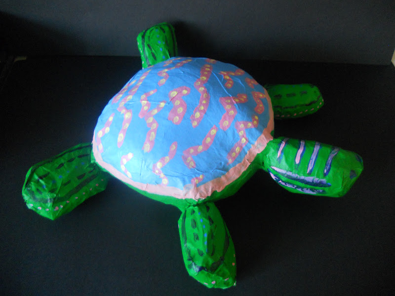 Electrick Canvas: Paper Mache: Mrs. Charles 6th Grade Class