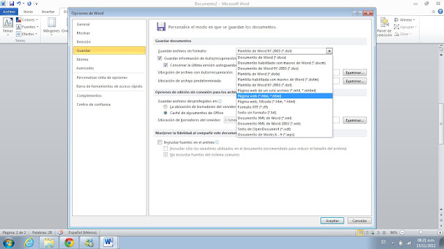 Diario de Campo: Extensiones de Word
