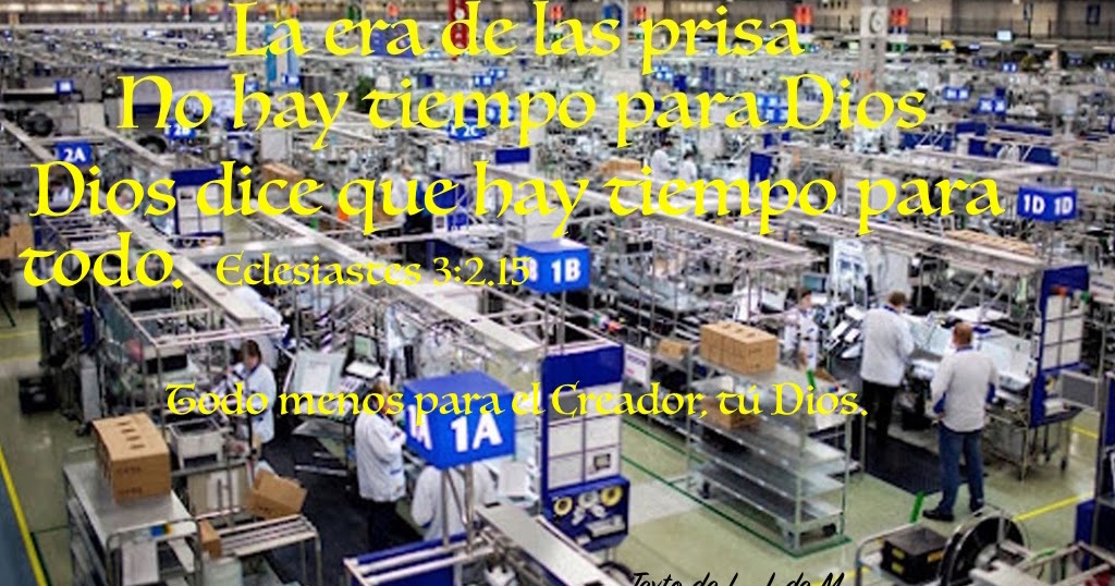 Meditaciones Matinales: LA ERA DE LAS PRISAS.