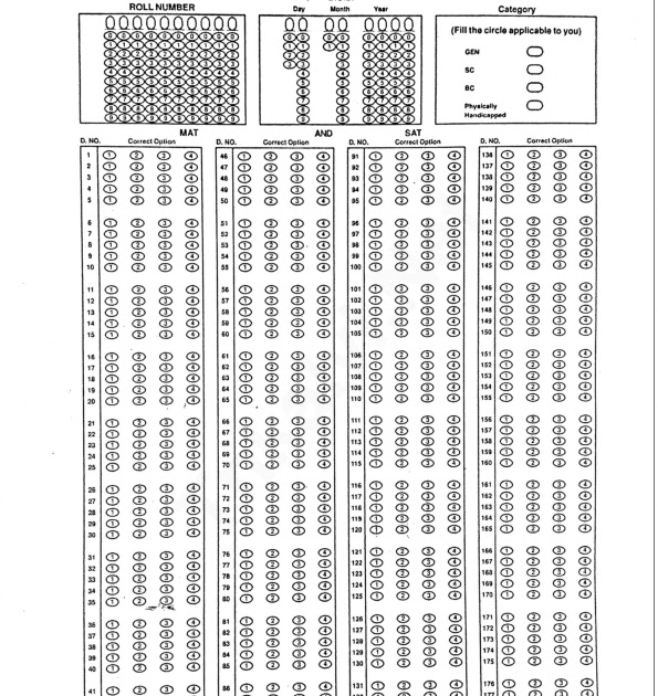 NMMS Exam - OMR Sheet For Students Practise (1) - Tnkalvi .net